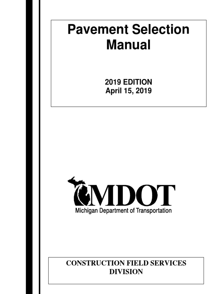MDOT Pavement Design and Selection Manual 257723 7 | PDF | Road Surface ...