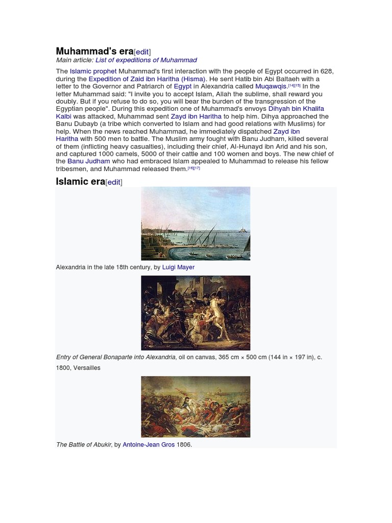 Muhammad's Era: Islamic Prophet Expedition of Zaid Ibn Haritha (Hisma ...