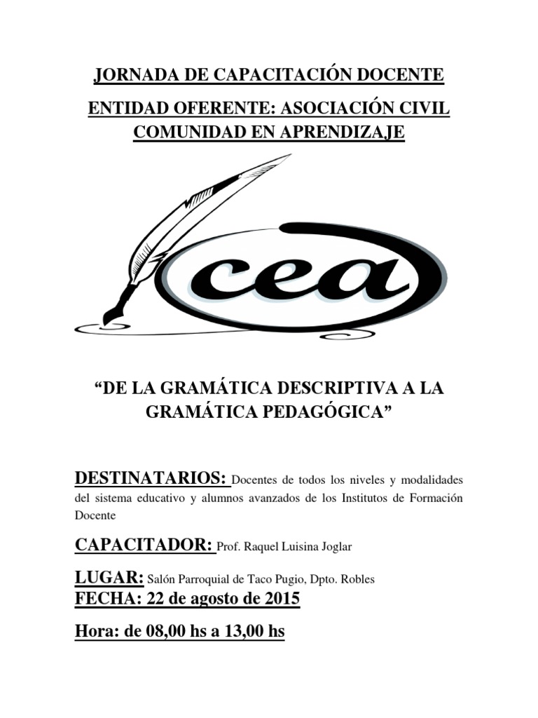 De La Gramatica Descriptiva A La Gramatica Pedagogica | PDF | Palabra ...
