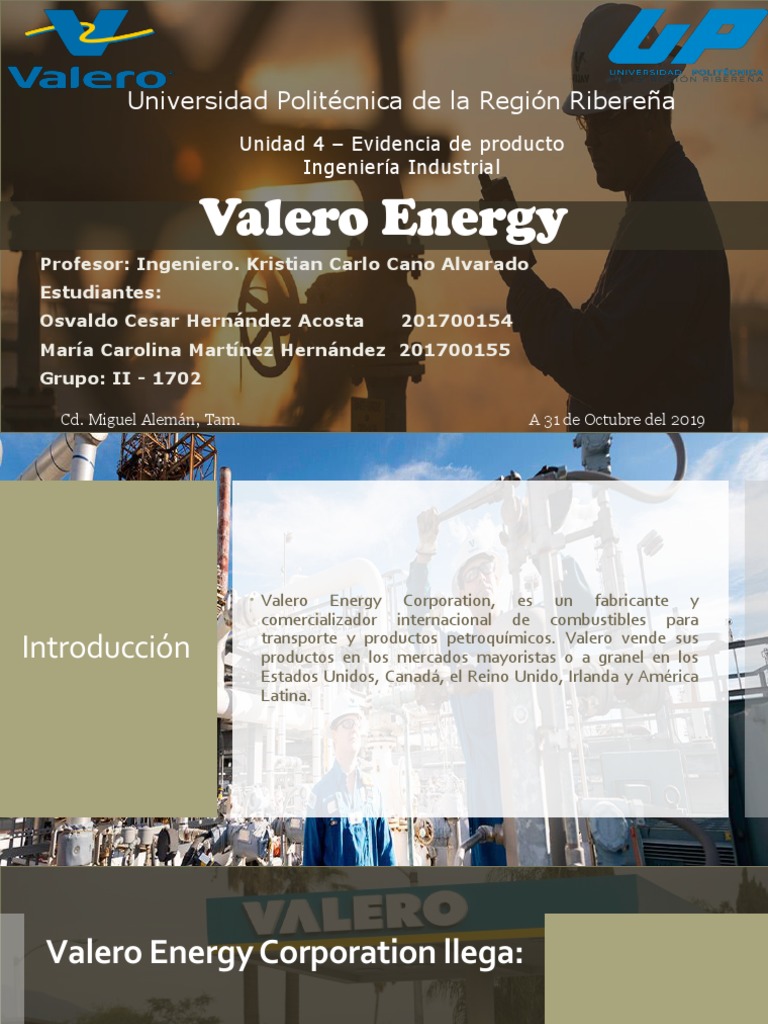 Valero Energy | PDF | Refinería de petróleo | Los Estados Unidos