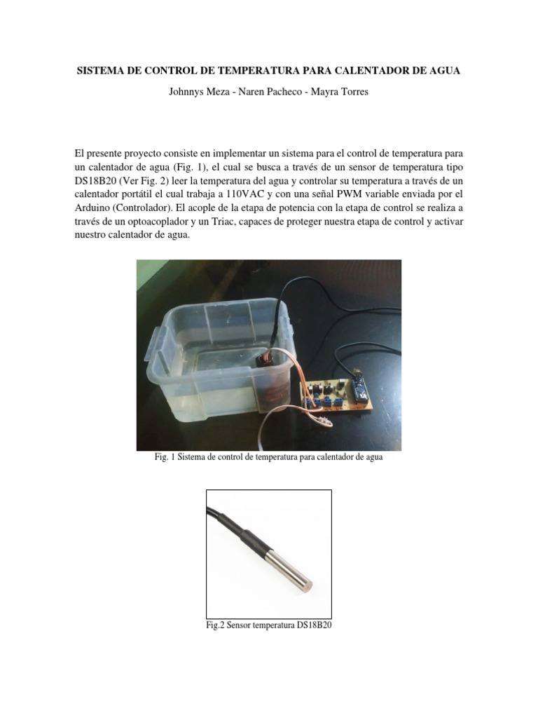 Control de Temperatura con Arduino | PDF | Ingenieria Eléctrica | Informática