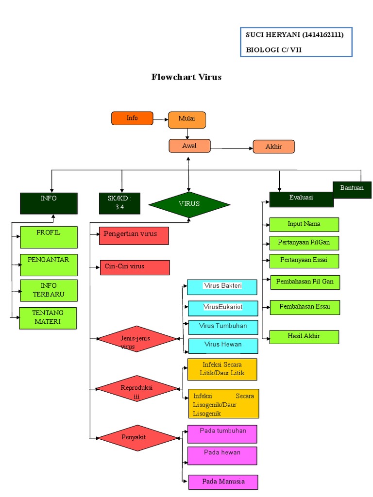 Flowchart Virus | PDF