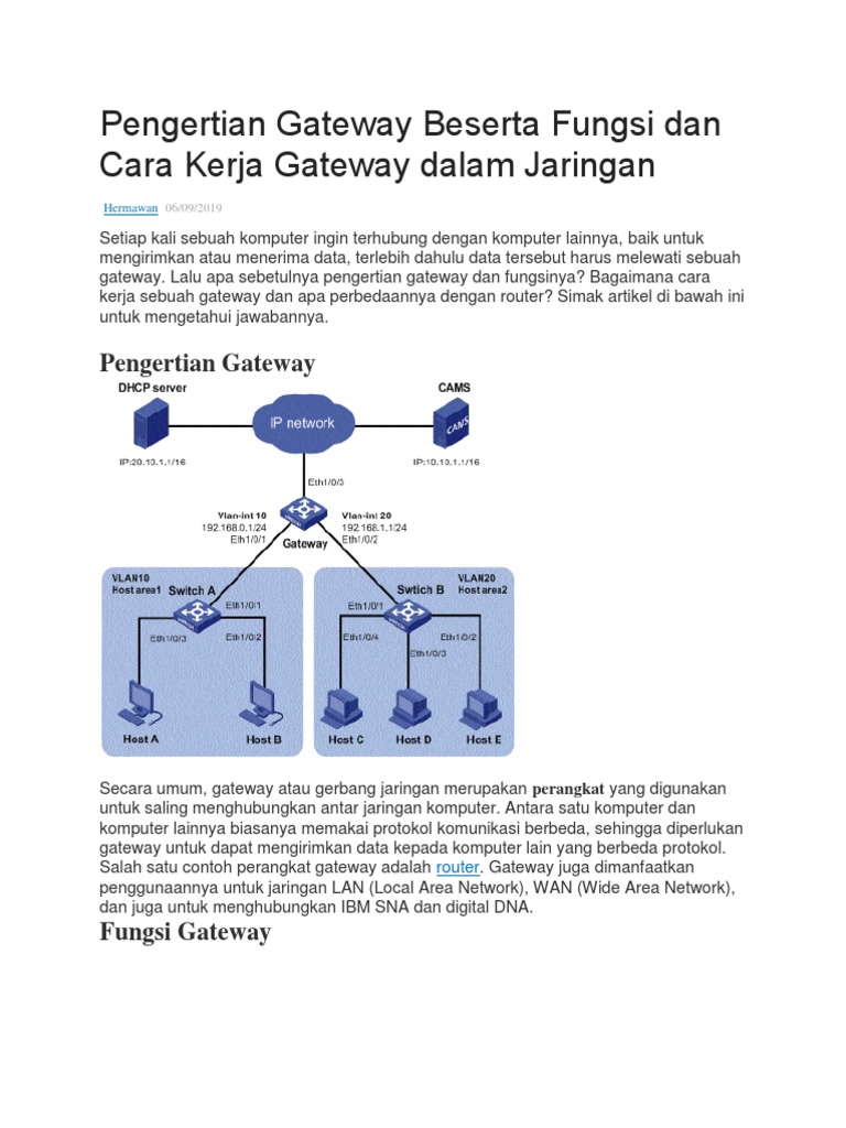 Pengertian Gateway | PDF