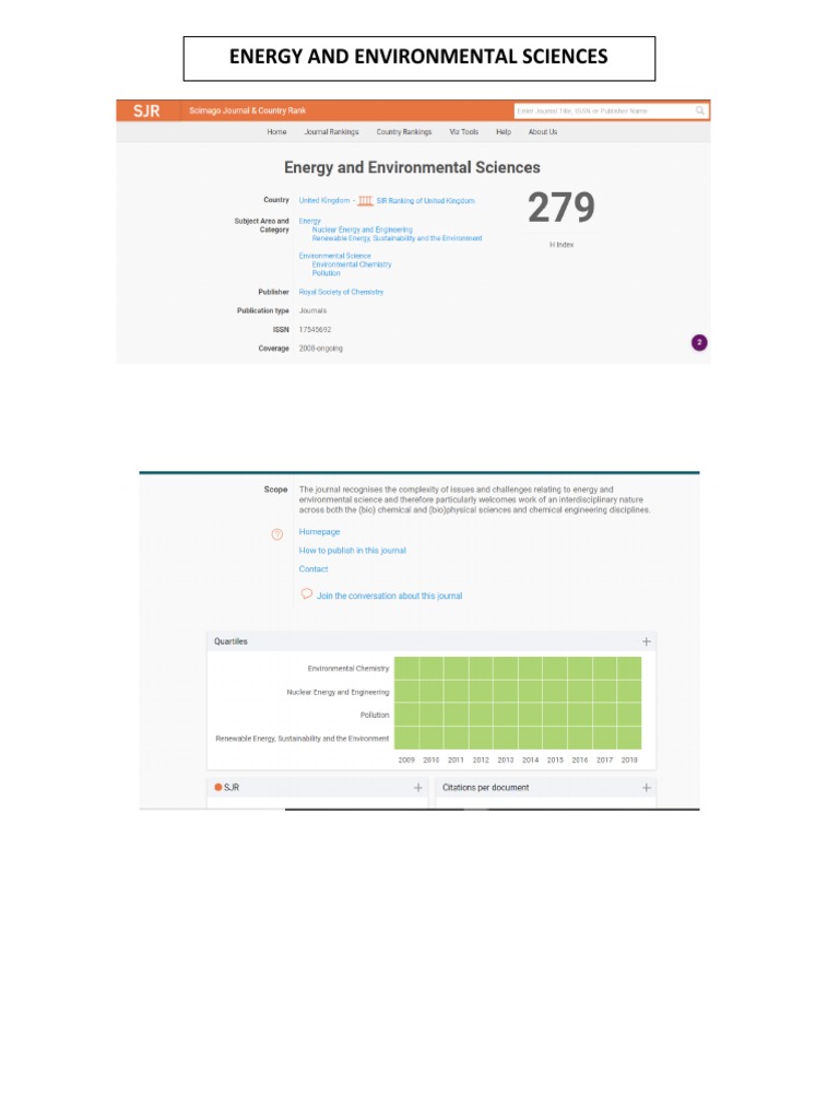 Energy and Environmental Sciences | PDF