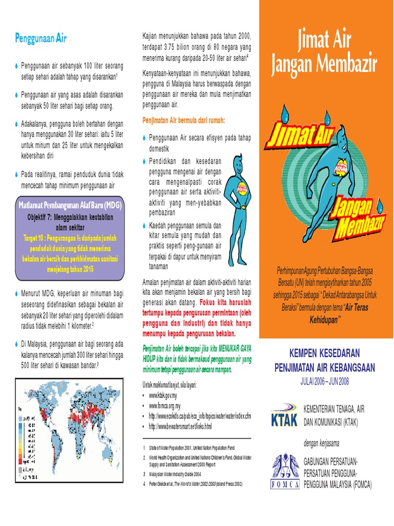 Jimat Air Jangan Membazir PDF | PDF