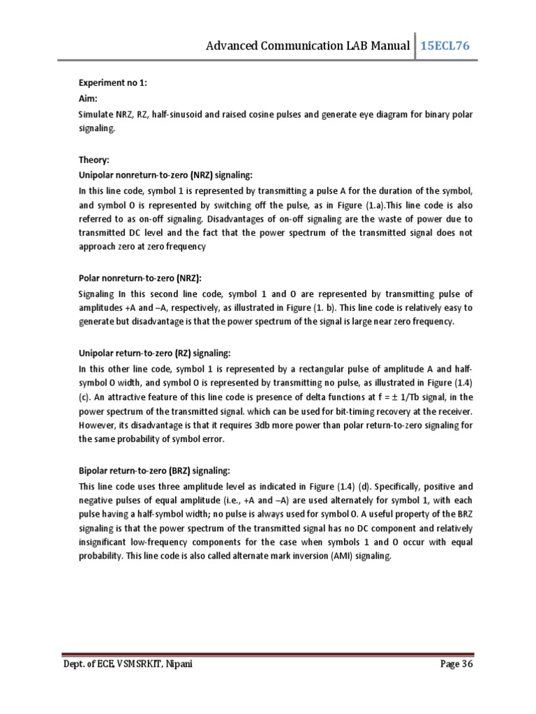 Advanced Communication-Lab - Part B | PDF | Modulation | Sampling ...