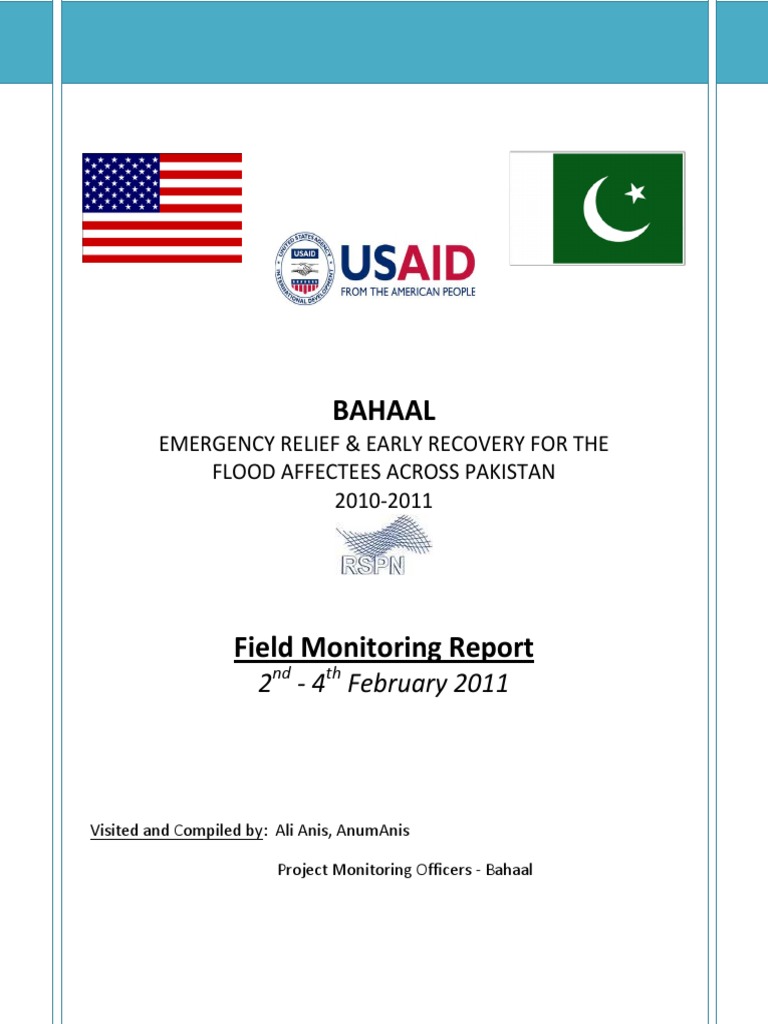 Field Monitoring Report 2 | PDF | Hygiene | Sanitation