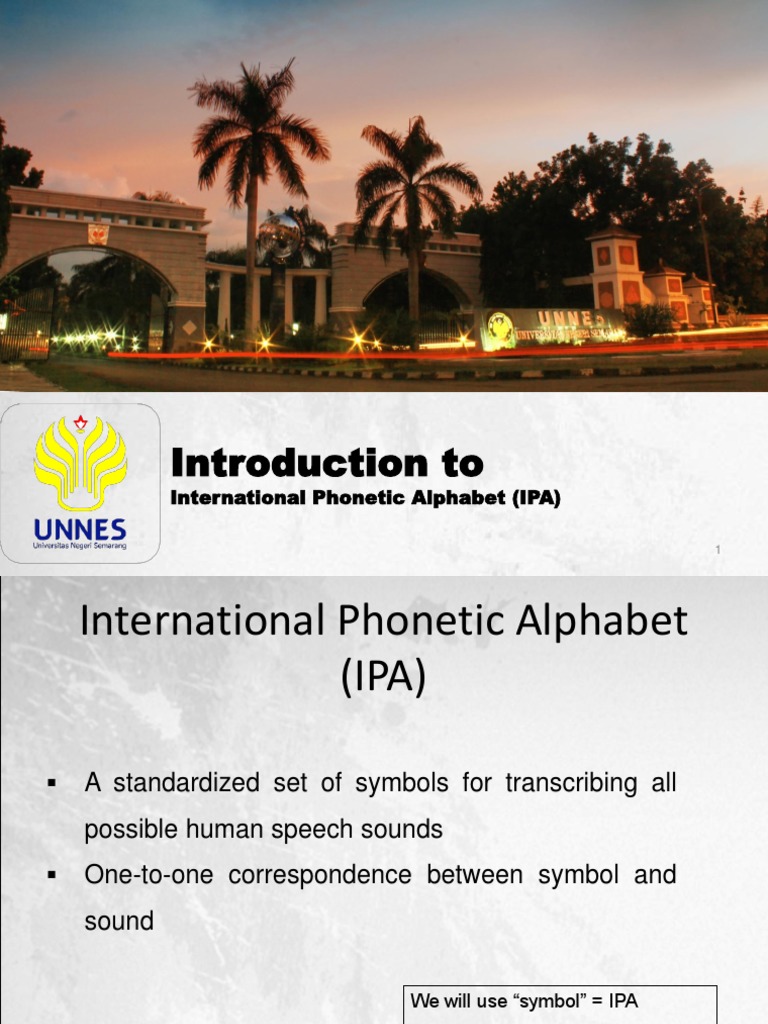 Introduction To: International Phonetic Alphabet (IPA) | PDF