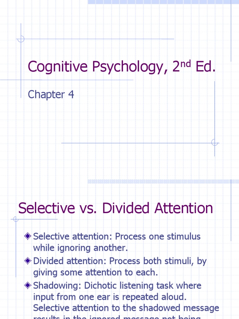 Cognitive Psychology, 2 Ed | PDF | Attention | Perception