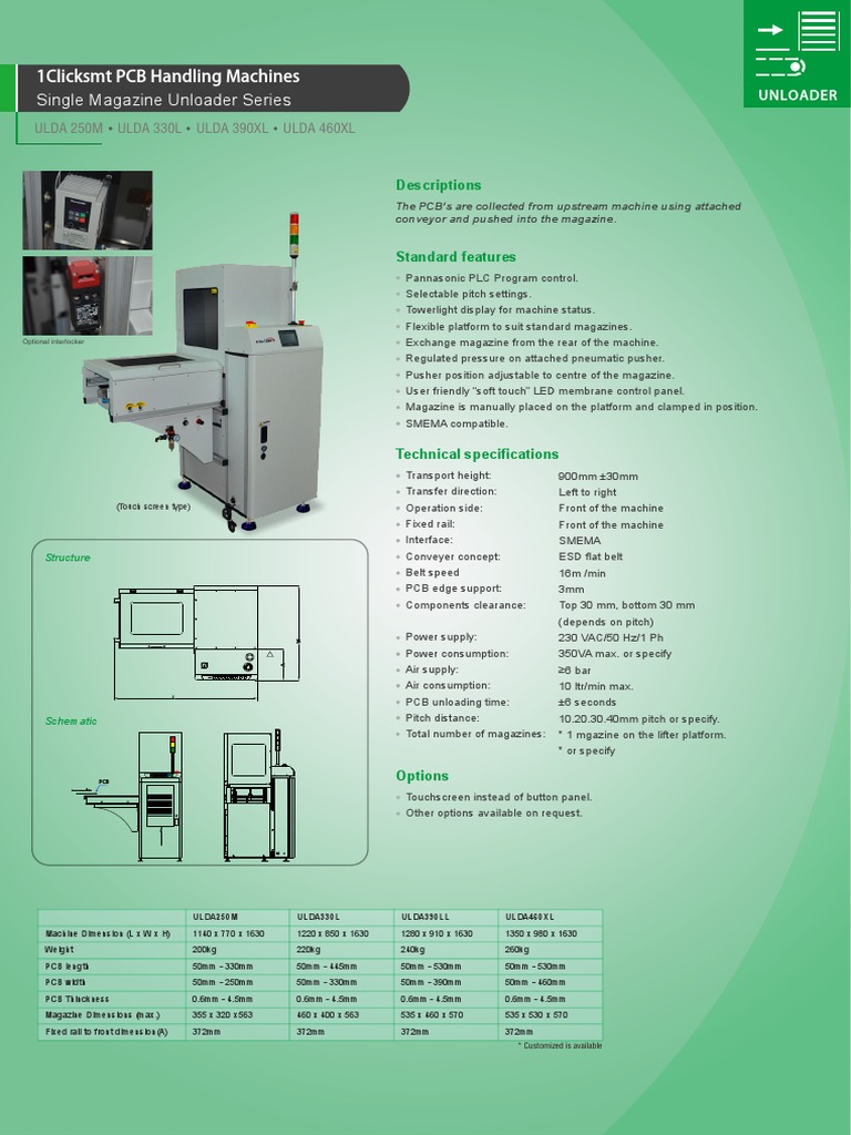 Single Magazine Unloader | PDF | Printed Circuit Board | Touchscreen
