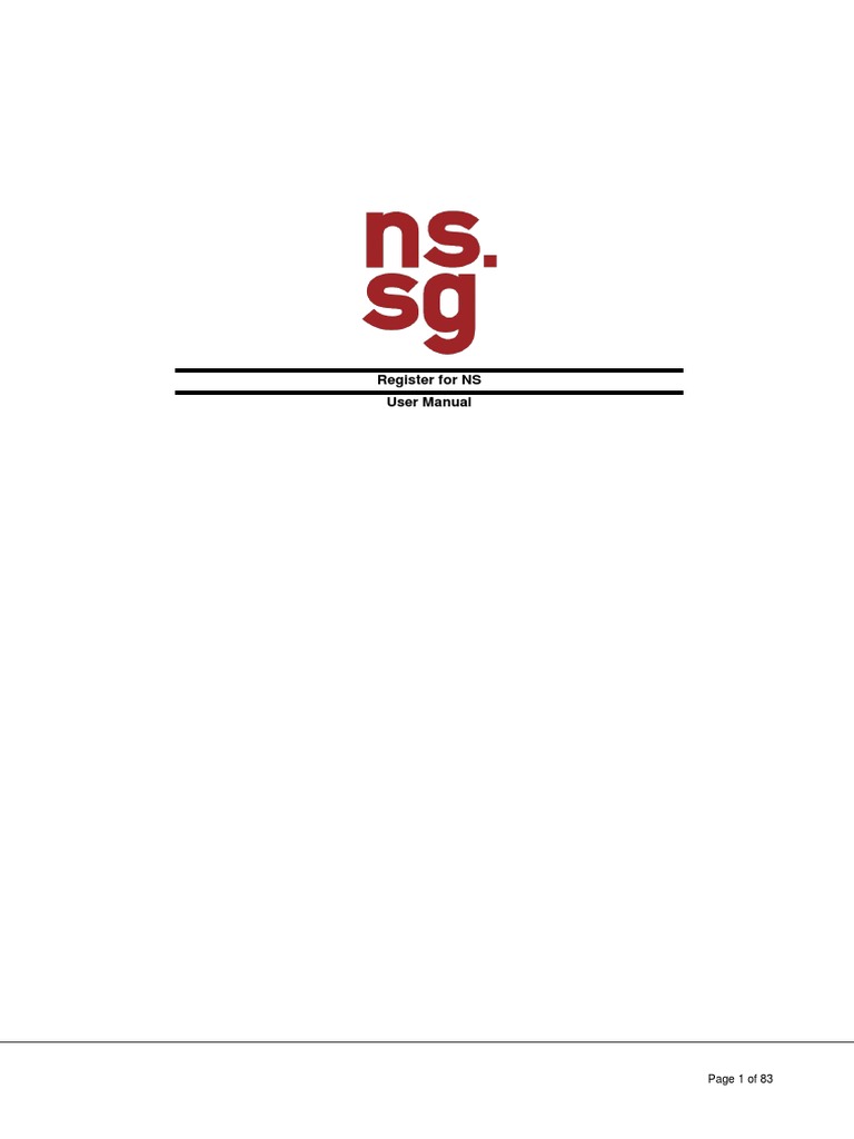 Register For NS User Manual | PDF | Icon (Computing) | Business