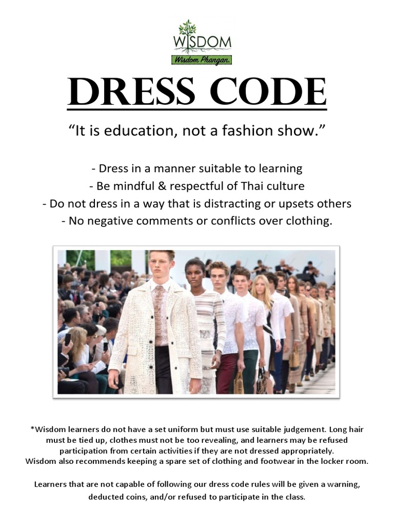 Dress Code Poster | PDF