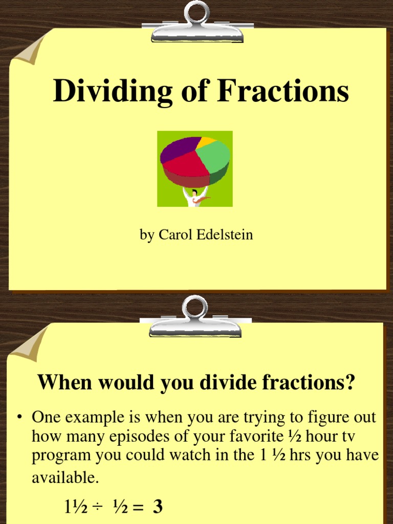 Dividing Fractions Explained | PDF | Fraction (Mathematics) | Division ...