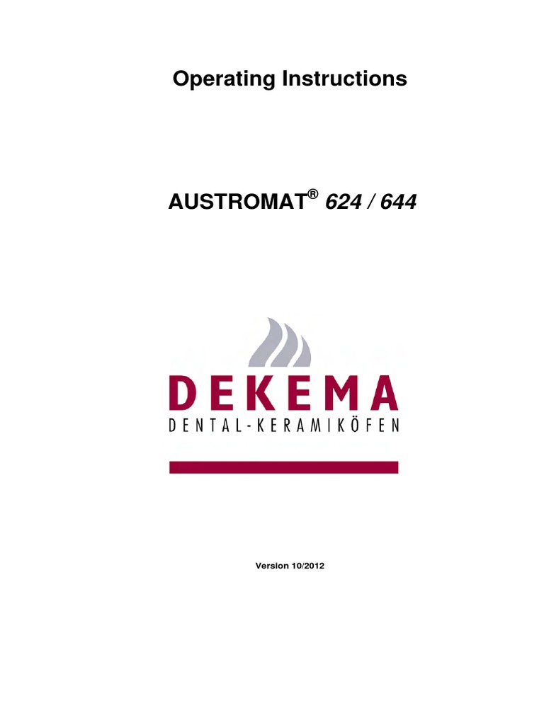 Dekema Manual PDF | PDF | Touchscreen | Alternating Current