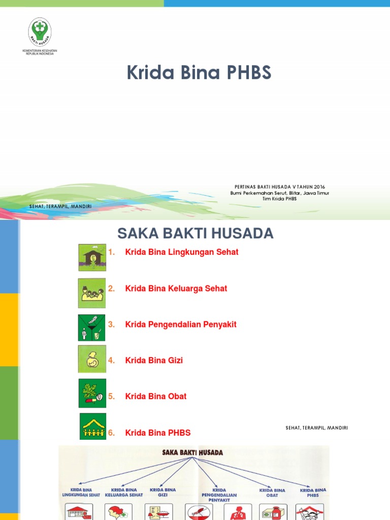 Krida Phbs Untuk Keluarga Sehat | PDF