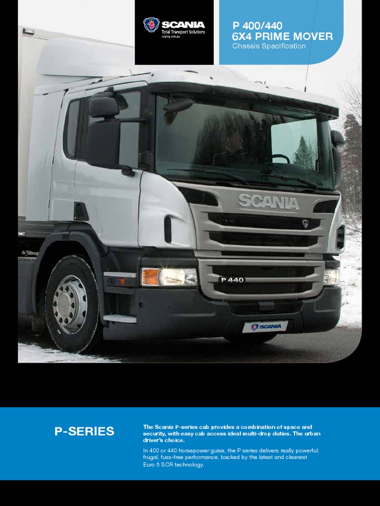 Scania P400/P440 6x4 Specifications | PDF | Truck | Engines