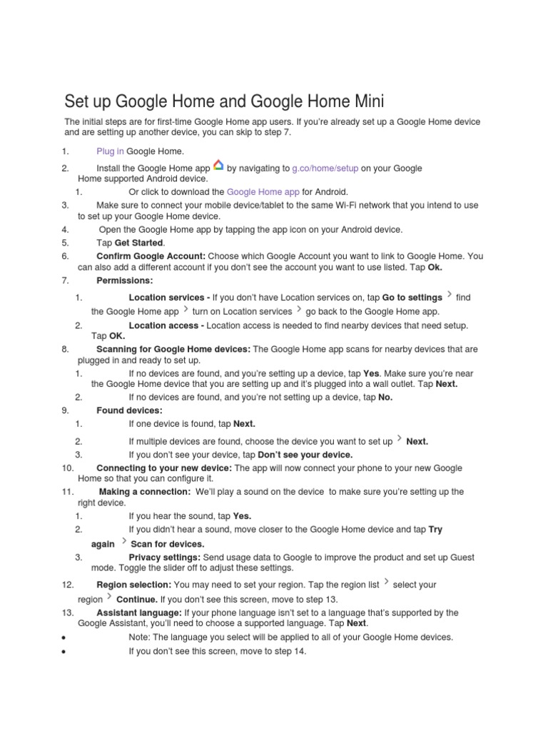 Google Home Mini and Max Manual | PDF | Mobile App | Android (Operating ...