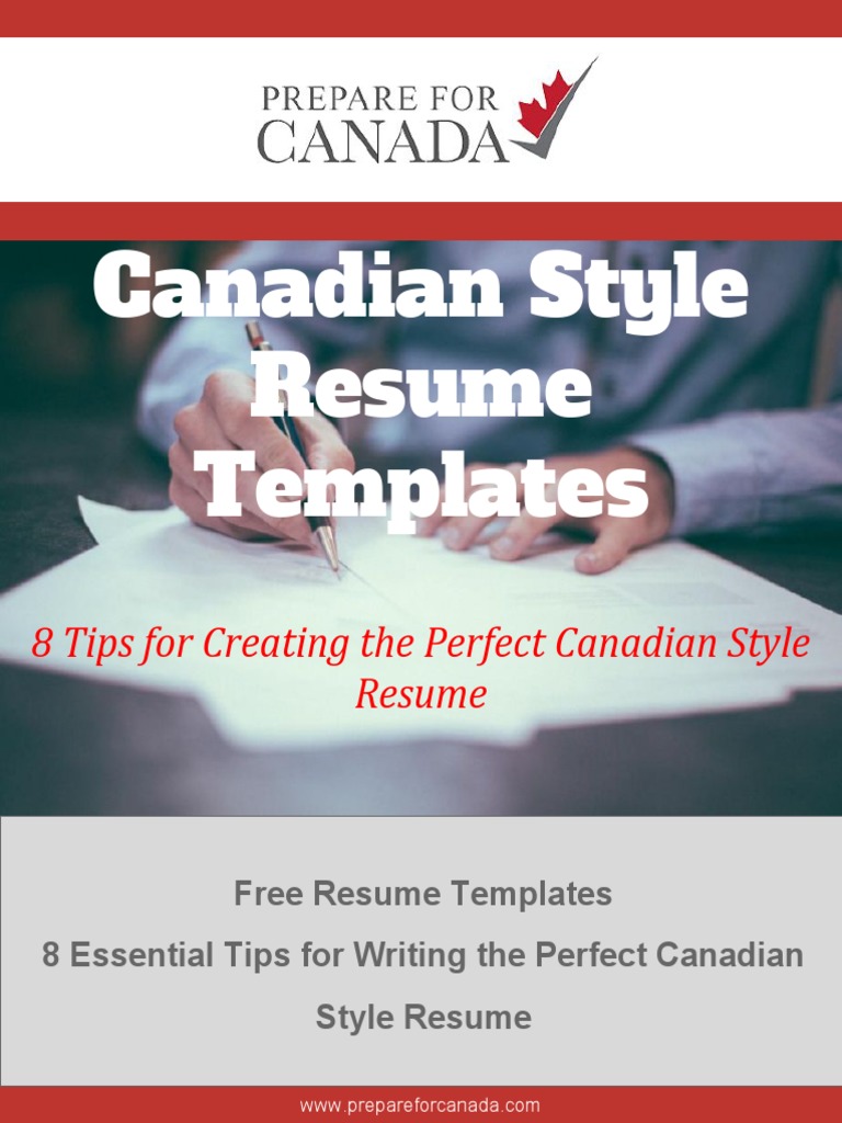 Canadian Resume Template 2016 ( | PDF