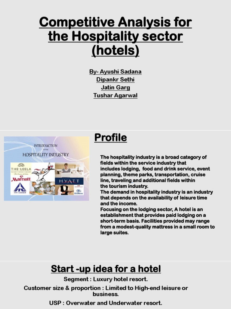 Hotel Competitive Analysis in India | PDF | Hotel | Tourism