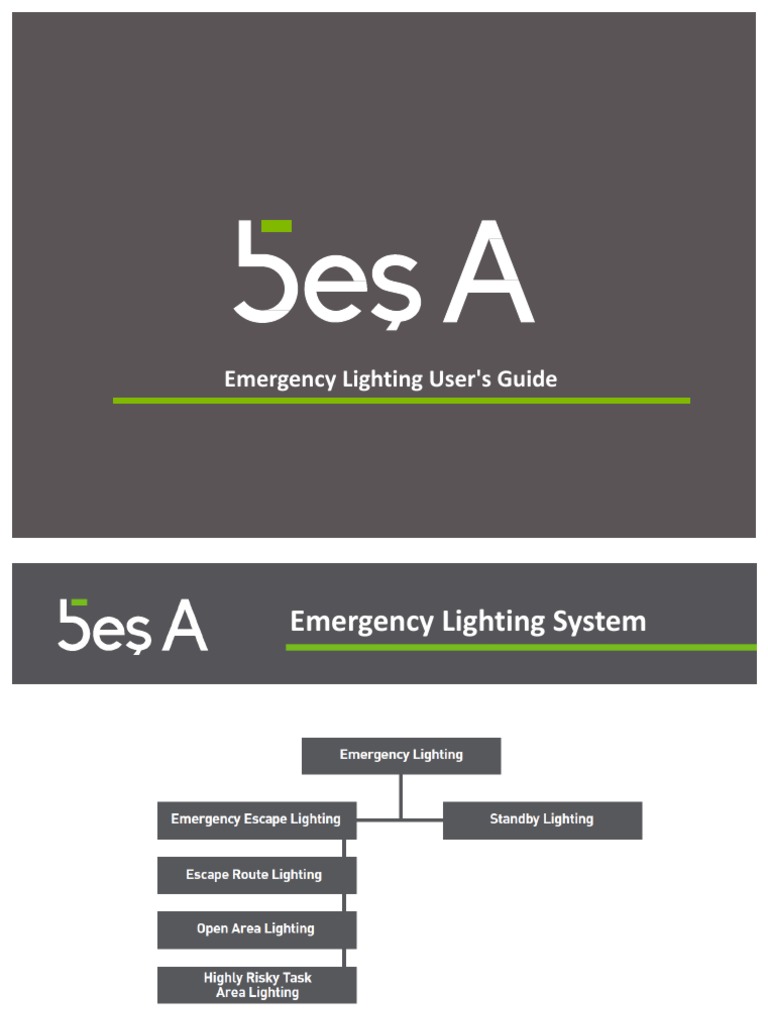 Besa Electronic Emergency Lighting Users Guidepdf | PDF | Light | Lighting