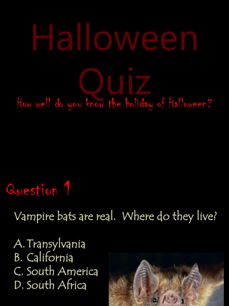 Halloween Trivia Quiz and History | PDF | The Legend Of Sleepy Hollow