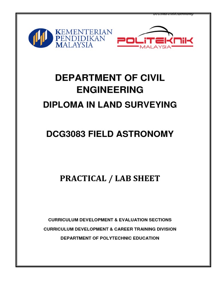 Field Astronomy | PDF | Surveying | Geomatics