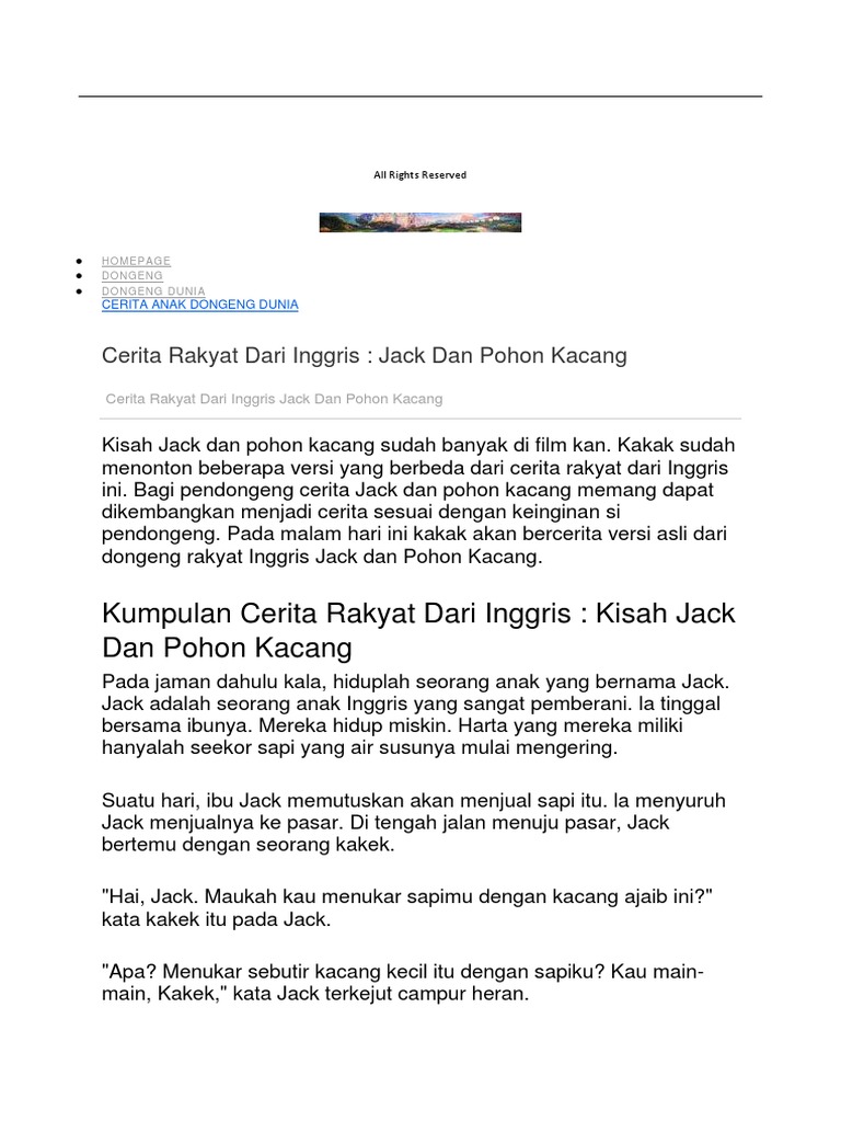 Lisah Jack N Pohon Kacang | PDF | Fiksi Umum | Dewasa Muda