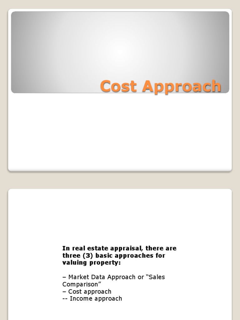 Cost Approach | PDF | Real Estate Appraisal | Depreciation