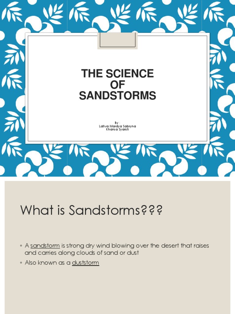 The Science of Sandstorms | PDF