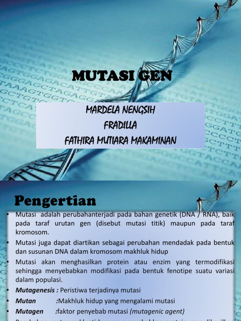 Mutasi Gen | PDF
