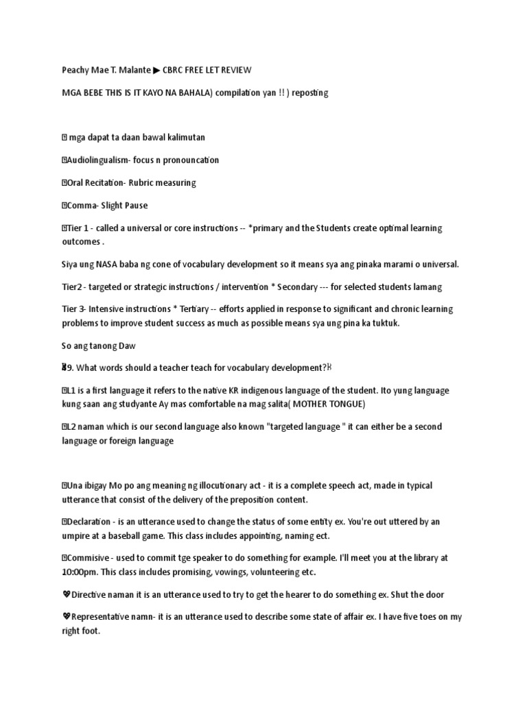 Let Reviewer | Download Free PDF | Poetry | Narrative