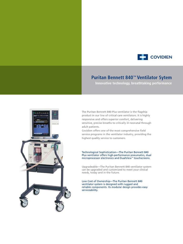 PB 840 - Brochure PDF | PDF | Respiration | Pulmonology