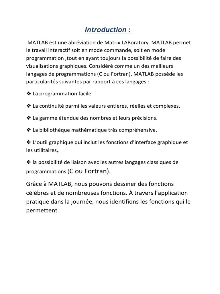 TP Signal | PDF | MATLAB | Langage de programmation