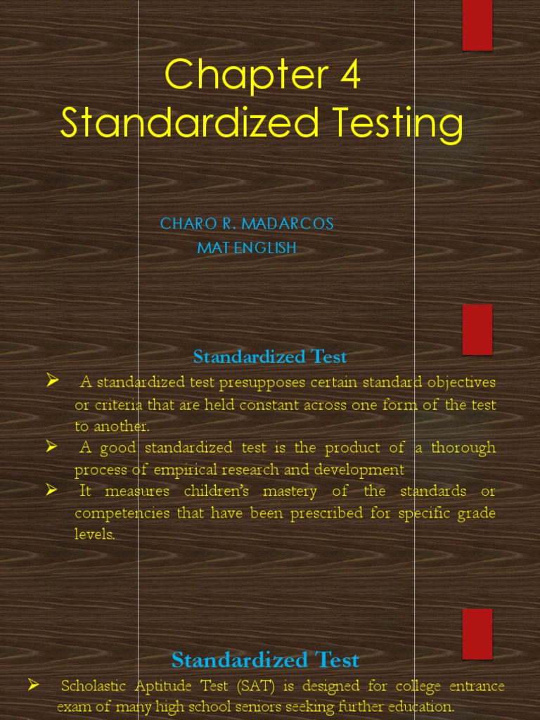 Standardized Test | PDF | Standardized Tests | Graduate Record Examinations
