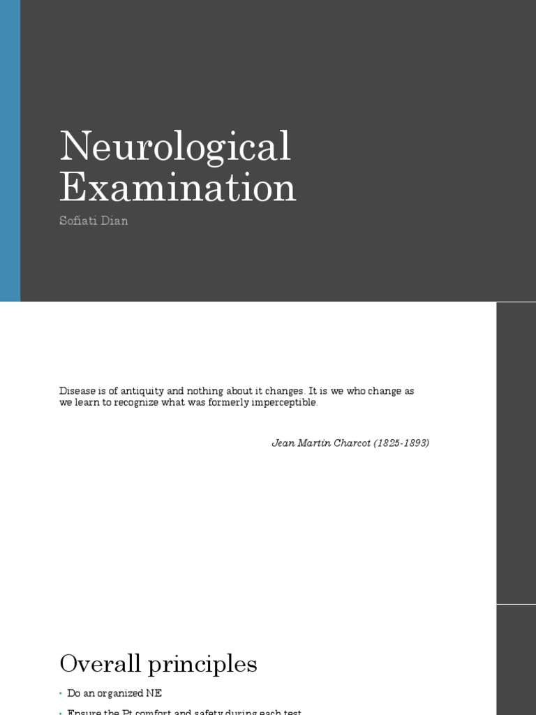 Neurological Examination | PDF | Senses | Stimulus (Physiology)