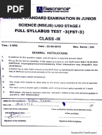 Class-X - Nsat - 2019 - QP KS PDF Sample Paper (Narayana) | PDF ...