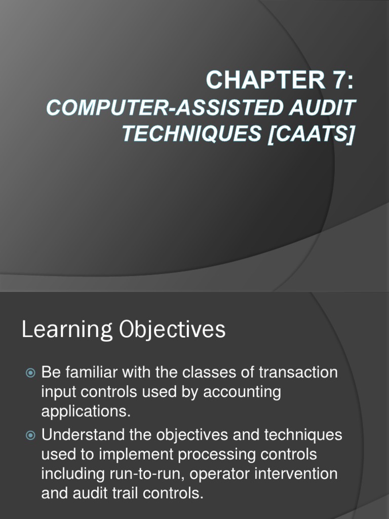 It Auditing Chapter 7 Caats Report | PDF | Audit | Information ...