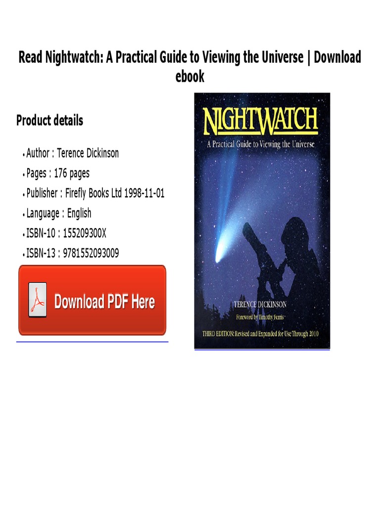 Read Nightwatch: A Practical Guide To Viewing The Universe - Download ...