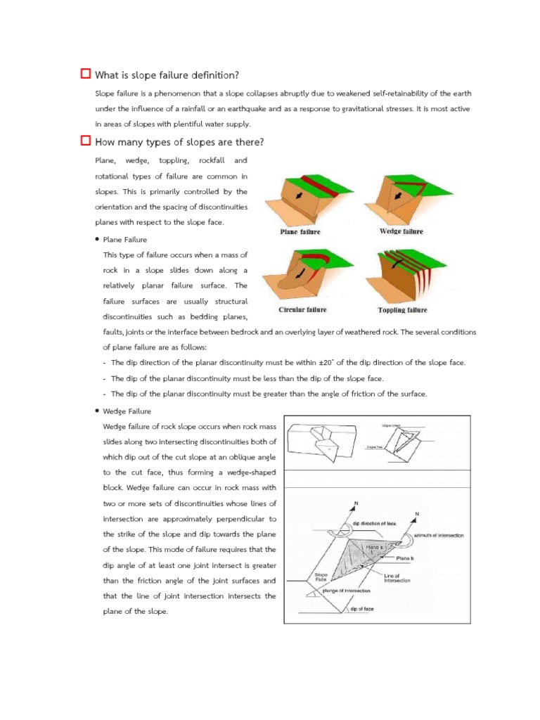 Slope Failure Determination | PDF | Landslide | Deep Foundation