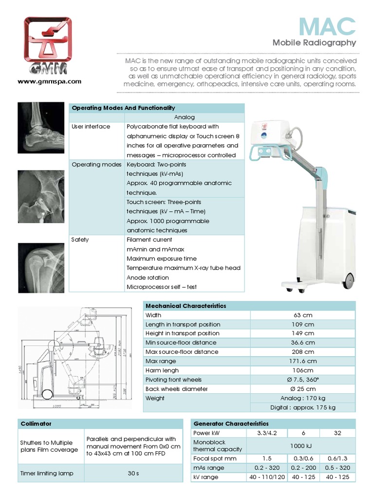 Mobile Radiography: Operating Modes and Functionality | PDF ...