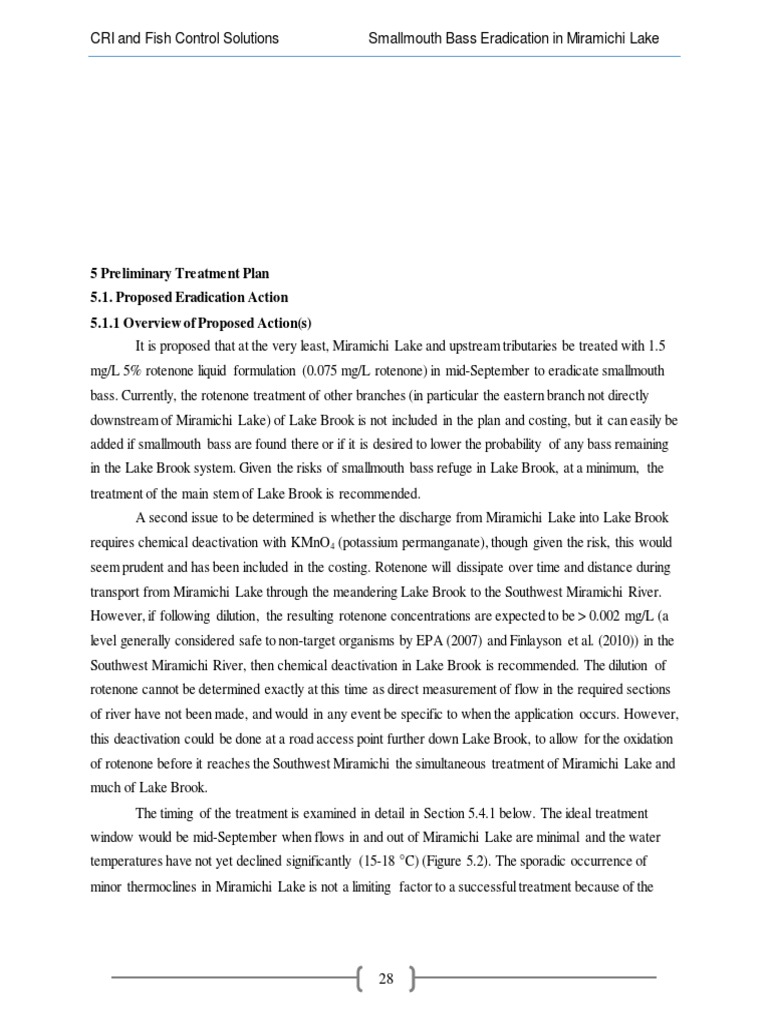 Expert Report Section 3 Treatment and Monitoring | PDF | Lake | Water