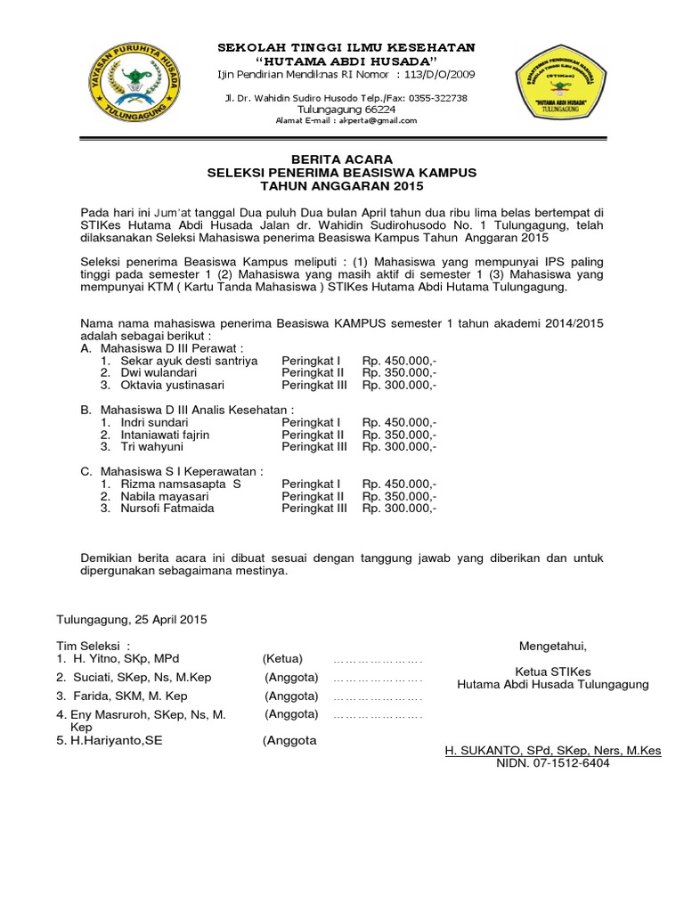 Berita Acr Beasiswa Kampus | PDF | Kesehatan Holistik