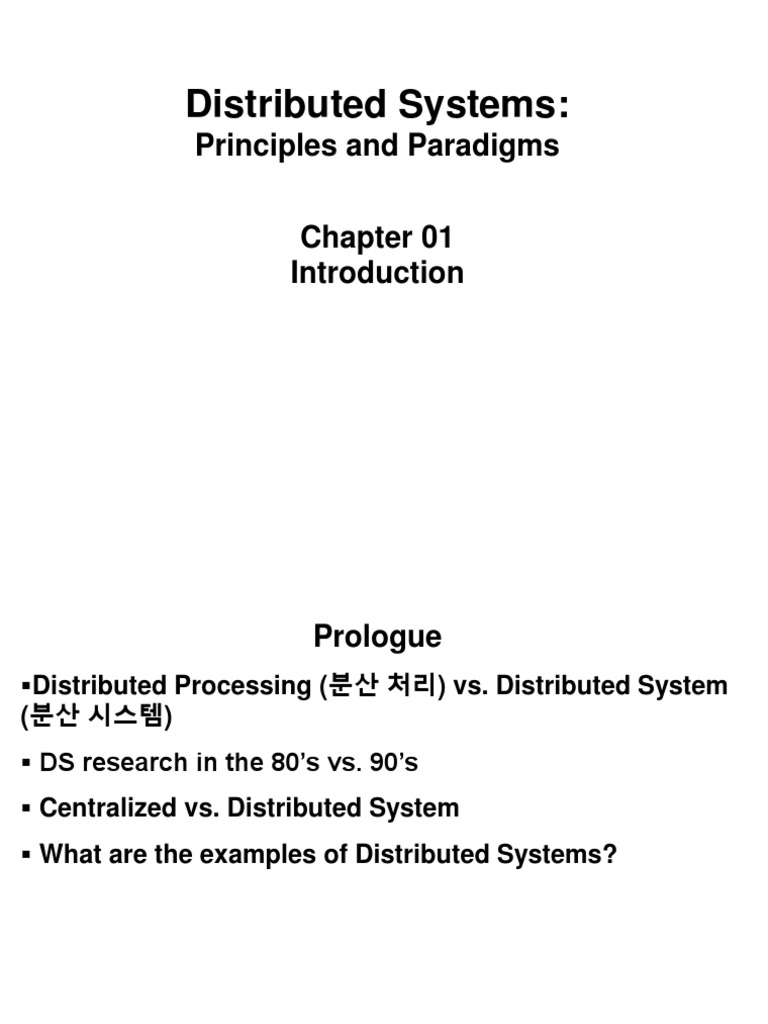 Distributed Systems:: Principles and Paradigms | PDF | Client–Server ...