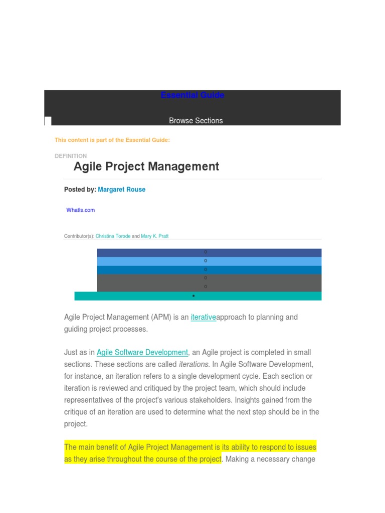 Agile Project Management | PDF | Agile Software Development | Scrum ...