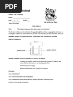 Csec Chemistry Sba Manual 2024 | PDF | Titration | Chemistry