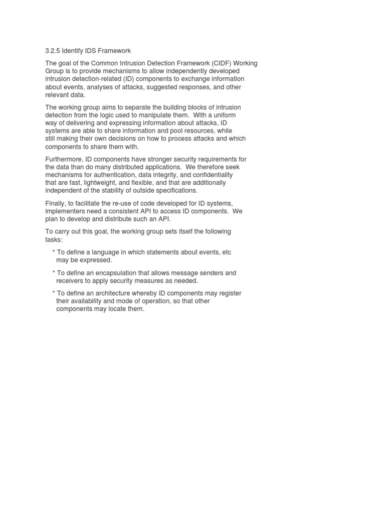 IDS Signatures and Implementations | PDF | Denial Of Service Attack ...