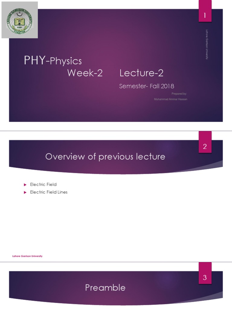 Week 2 Lec 2 Phy | PDF