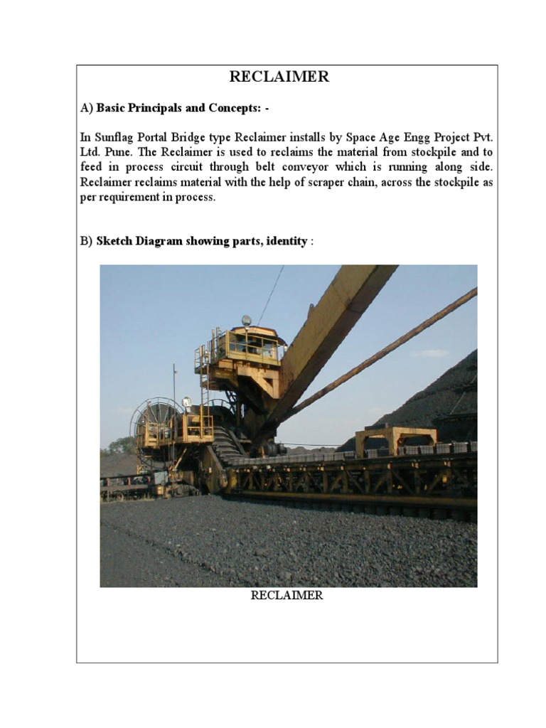 Reclaimer | PDF | Transmission (Mechanics) | Bearing (Mechanical)