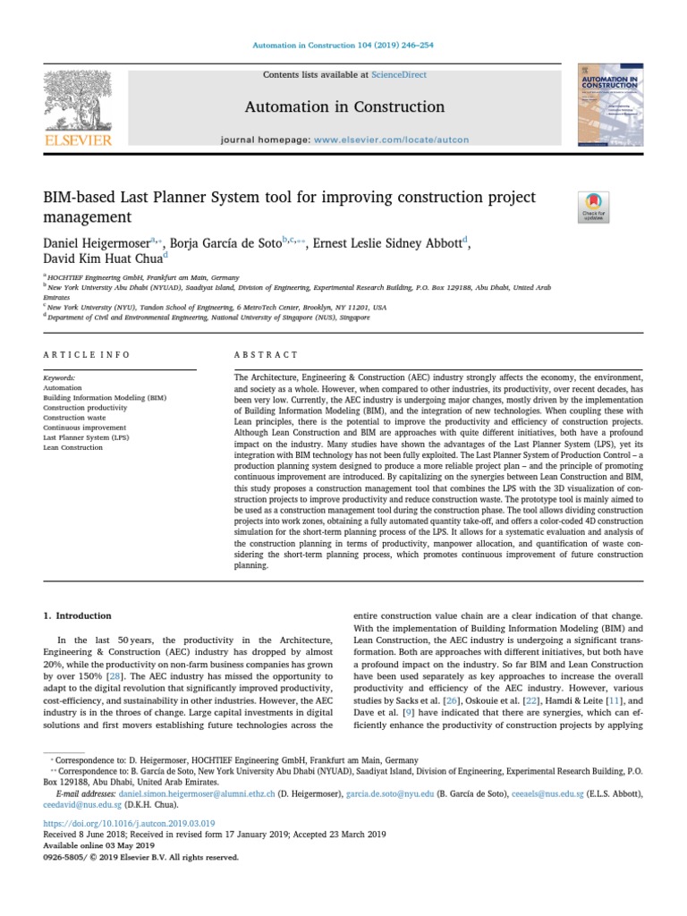 Last Planner System | PDF | Building Information Modeling | Lean ...