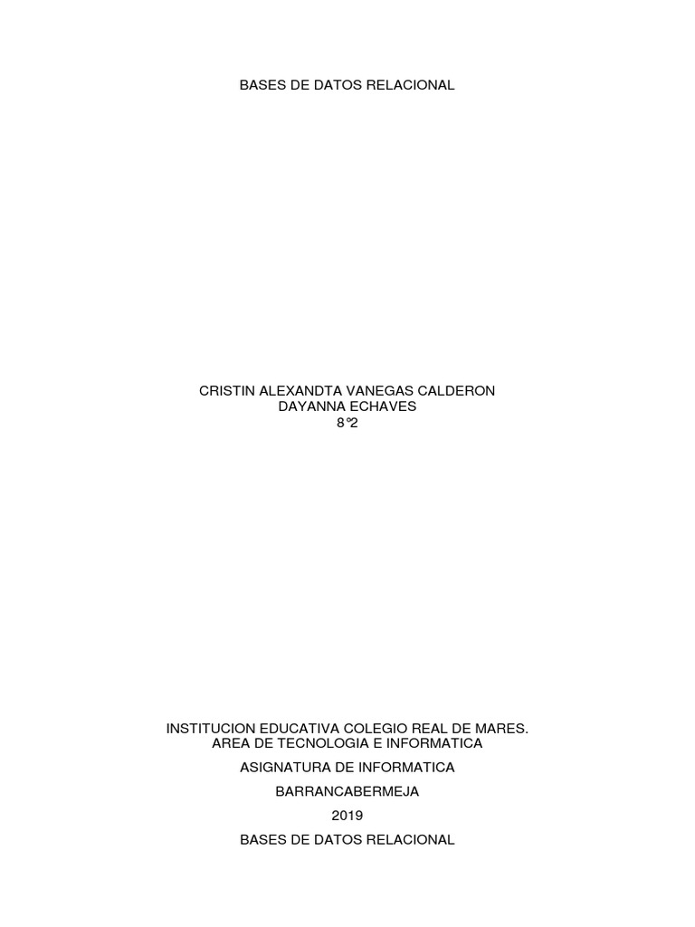 Putito Cris | PDF | Tabla (base de datos) | Bases de datos